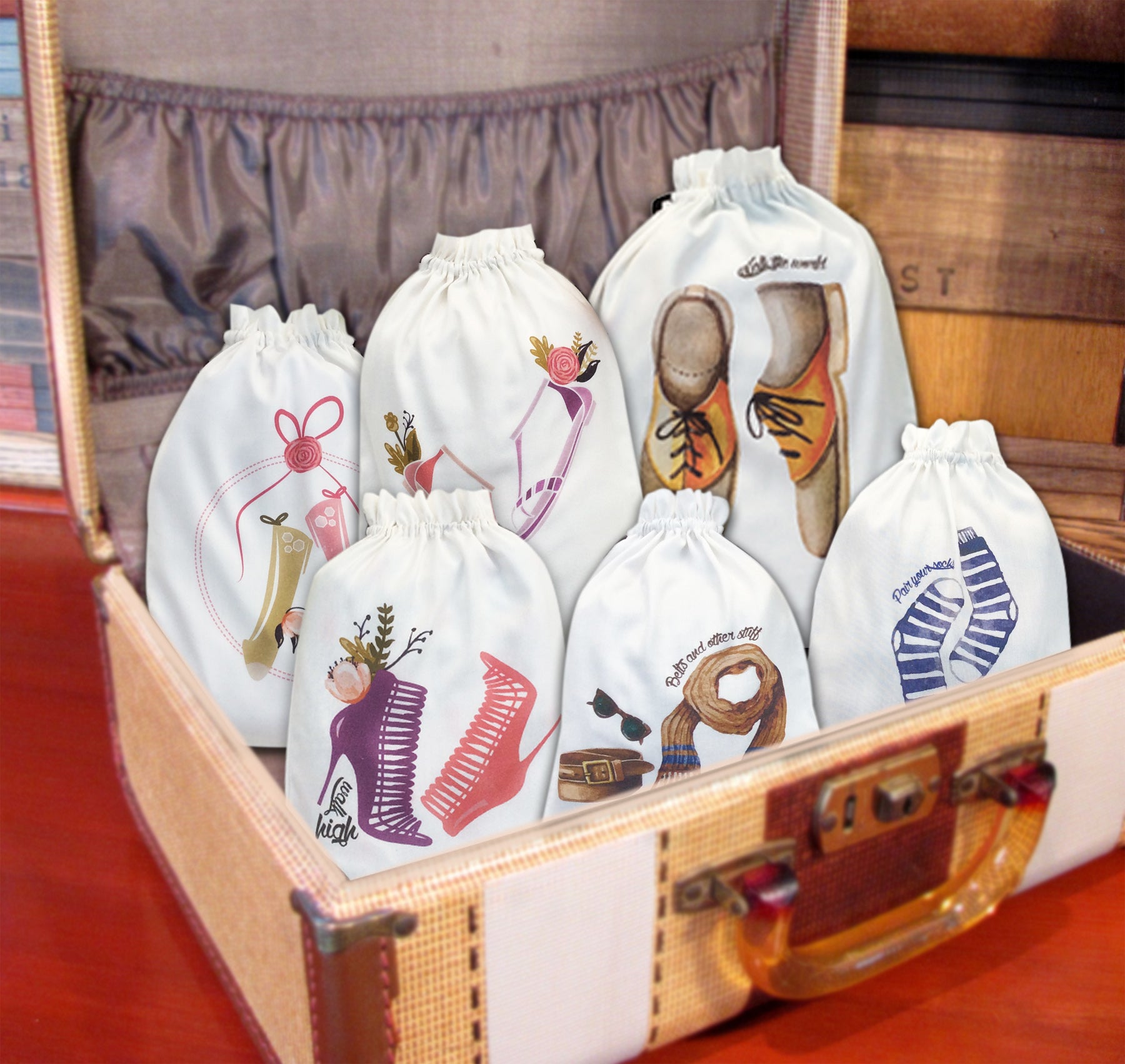Shoe Bags for Men, Women and Kids – Whistling Yarns