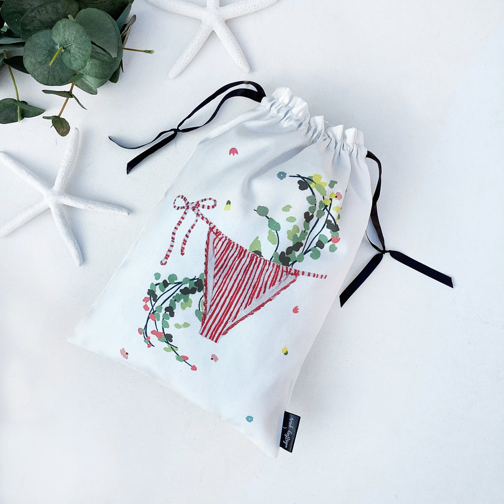 LINGERIE BAGS {spring in stripes} - pack of 3 – Whistling Yarns